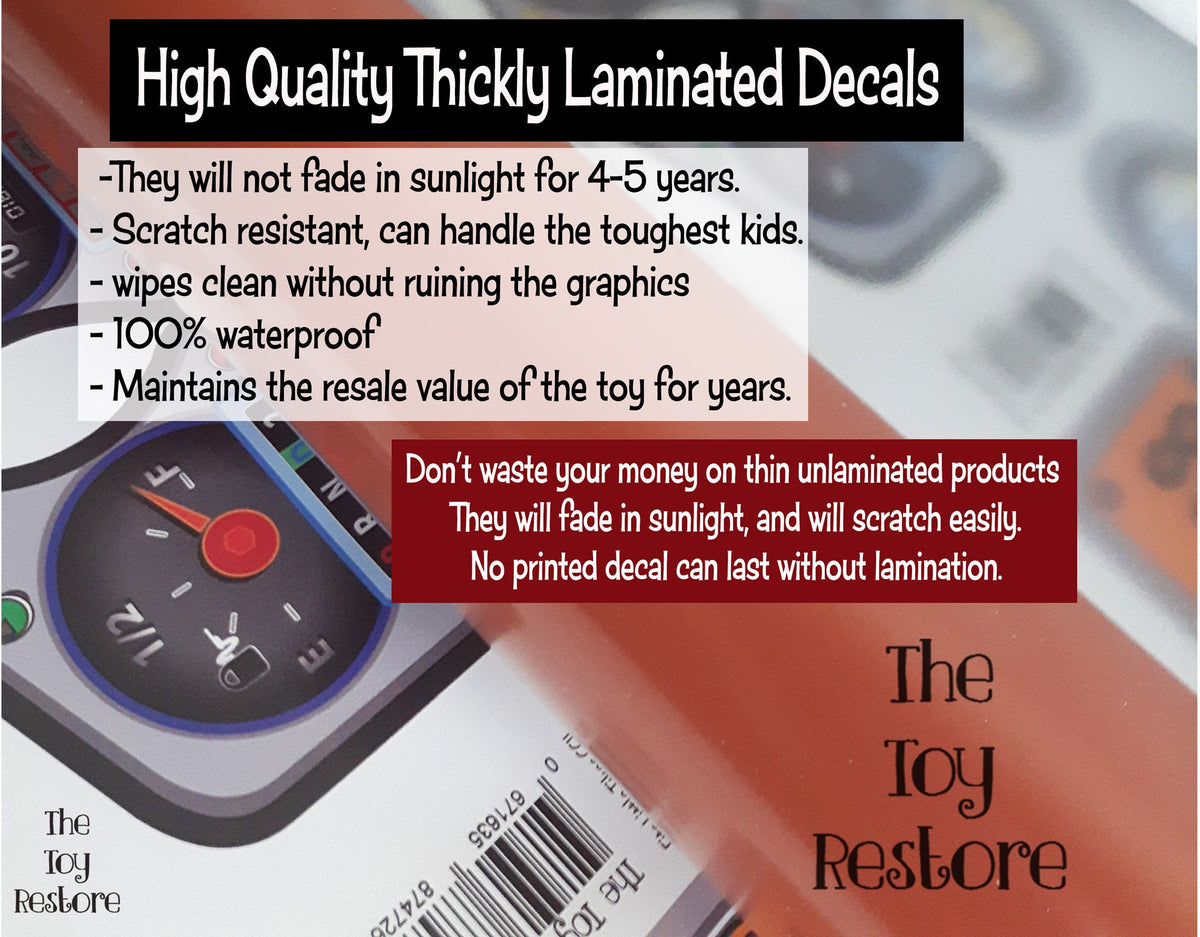 The Toy Restore Replacement Stickers Spare Decals fits Step 2 Step2 Pl