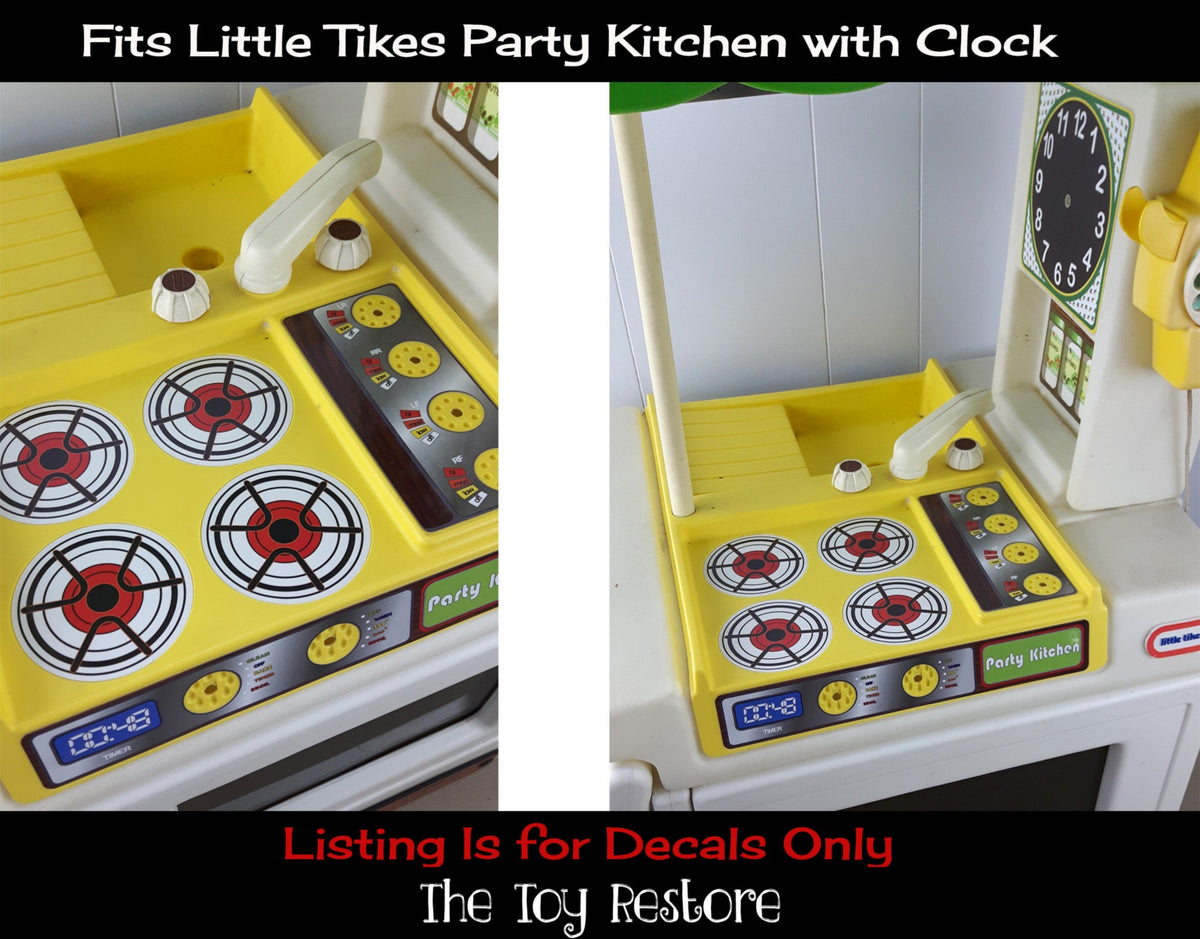 The Toy Restore Replacement Stickers for Vtg Little Tikes Party Kitche