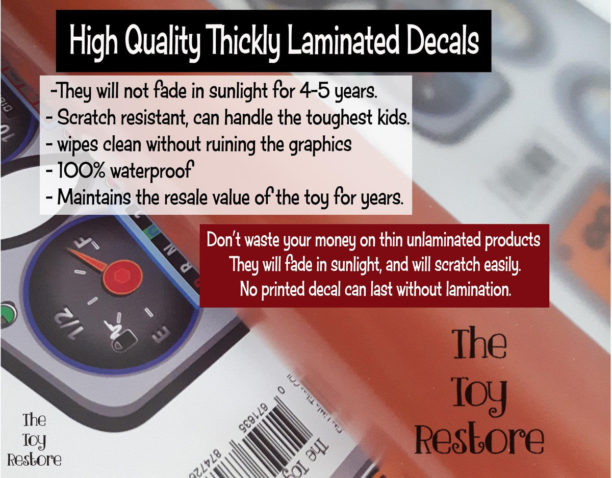 Toy Restore Replacement Microwave Decals Stickers for Play Kitchens St ...