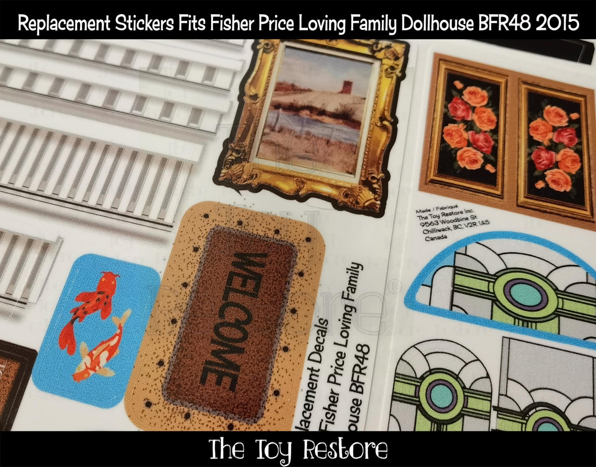 Toy Restore Replacement Stickers Fits Fisher Price Loving Family Dollh ...