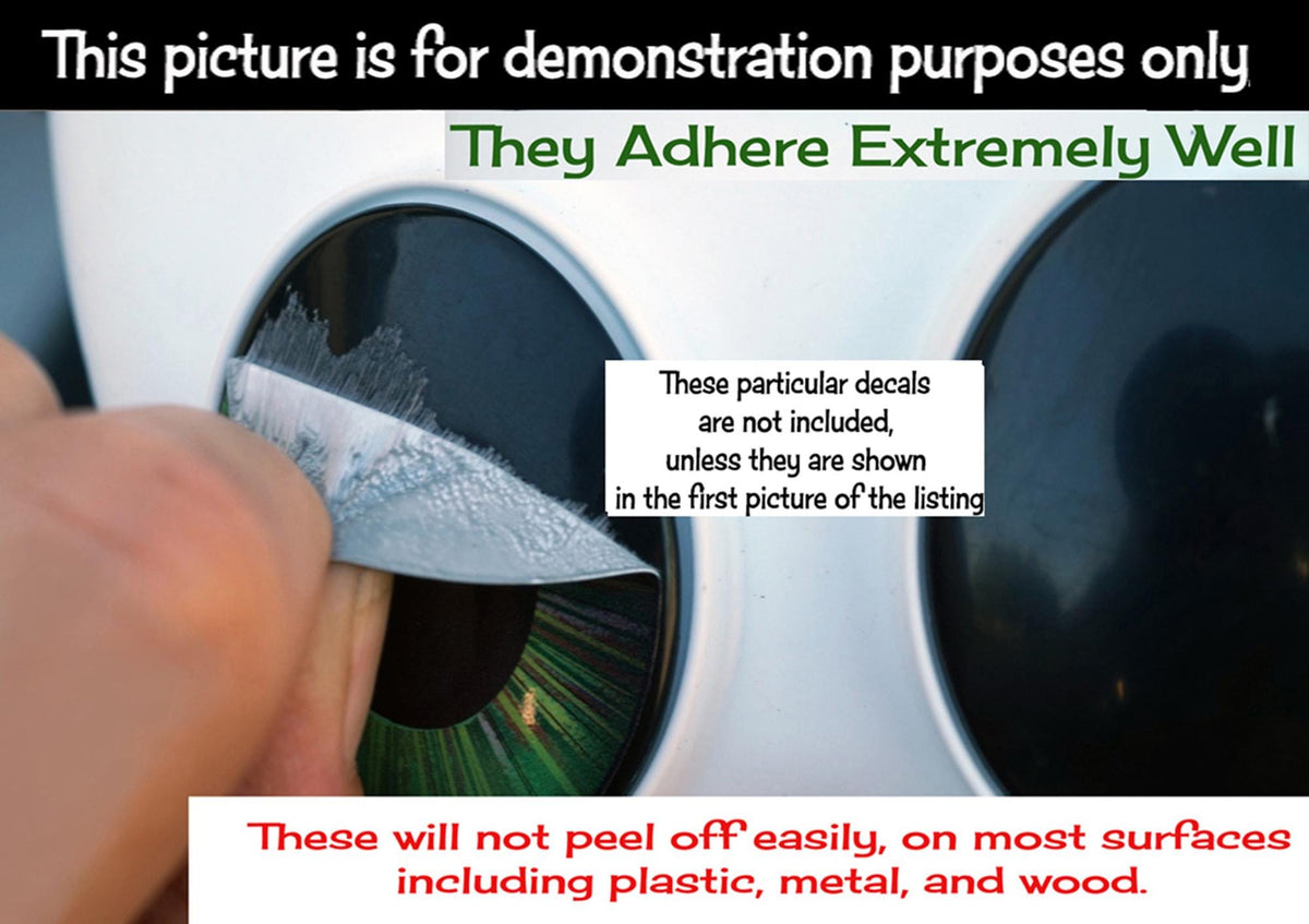 Toy Restore Headlight Stickers Graphics For RC Cars, Golf Carts, Stock ...