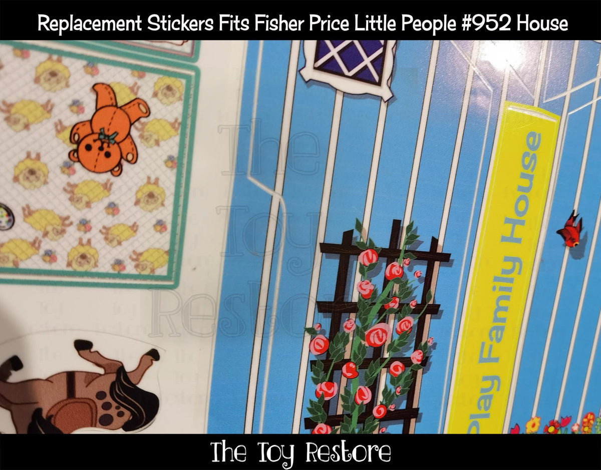 The Toy Restore Replacement Stickers Fits Fisher Price Little People 9